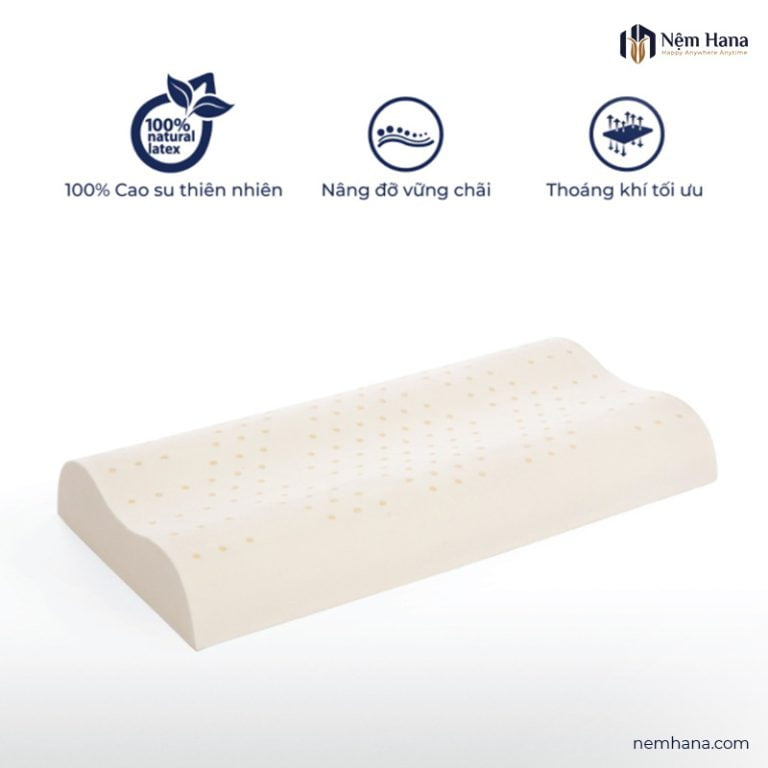 Gối cao su Liên Á Contour